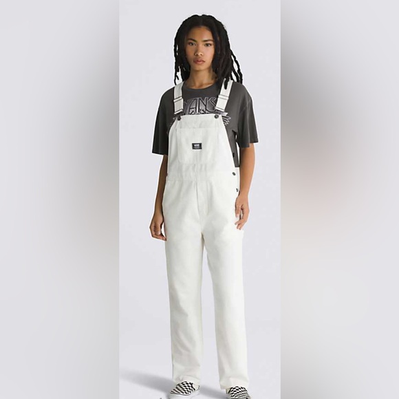 Vans | Pants & Jumpsuits | Vans Ground Work Overalls Nwt Marshmallow ...
